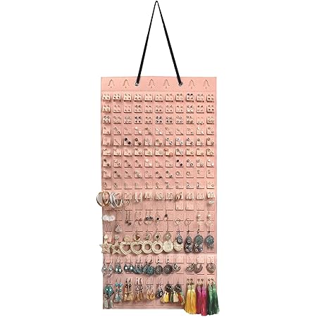 Amazon.com: Nesyd Earrings Organizer, Hanging Earring Holder Holds Up ...