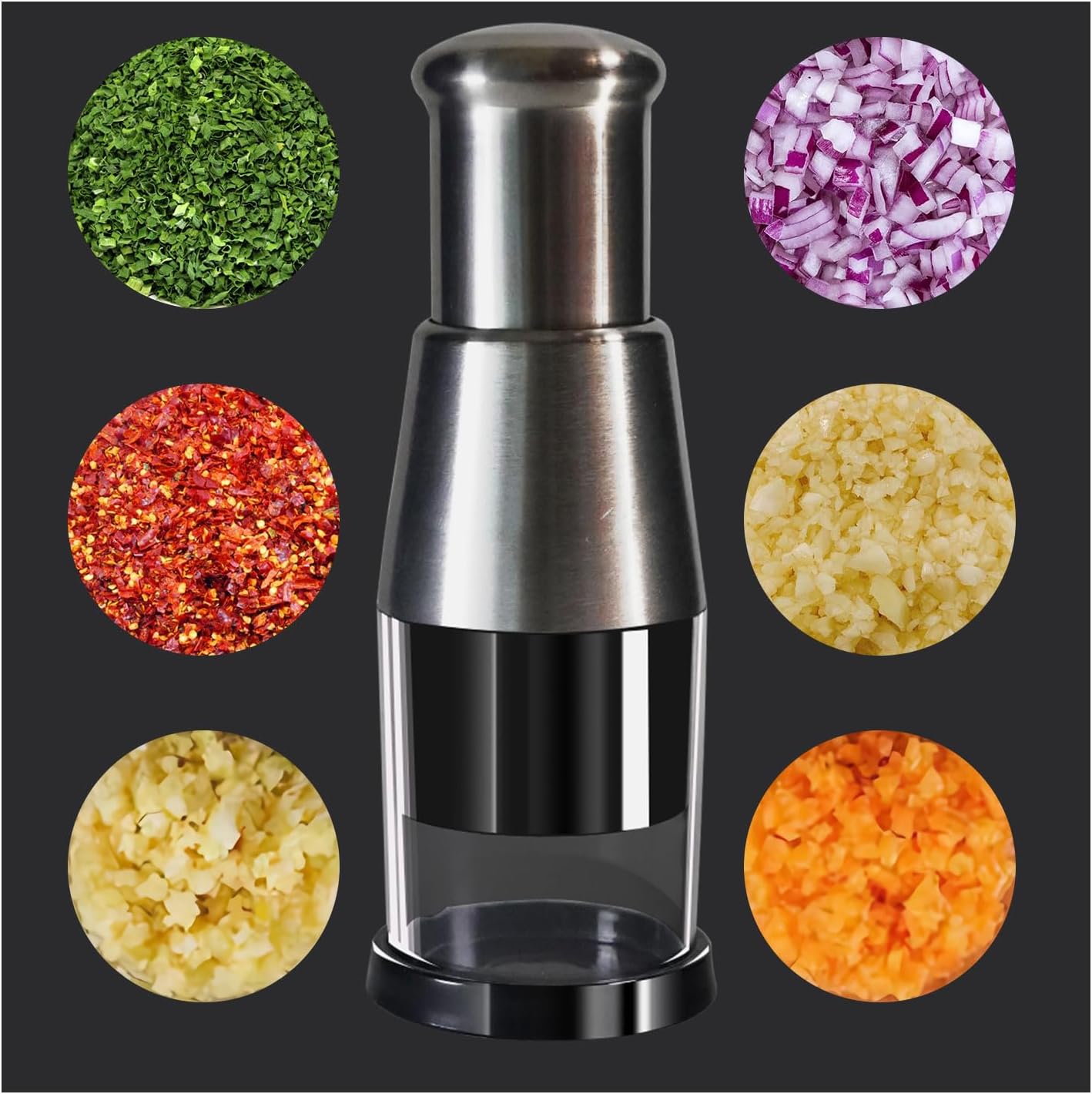 Amazon.com: Manual Pressed Chopper,Gourmet Slice Deluxe Chopper ...