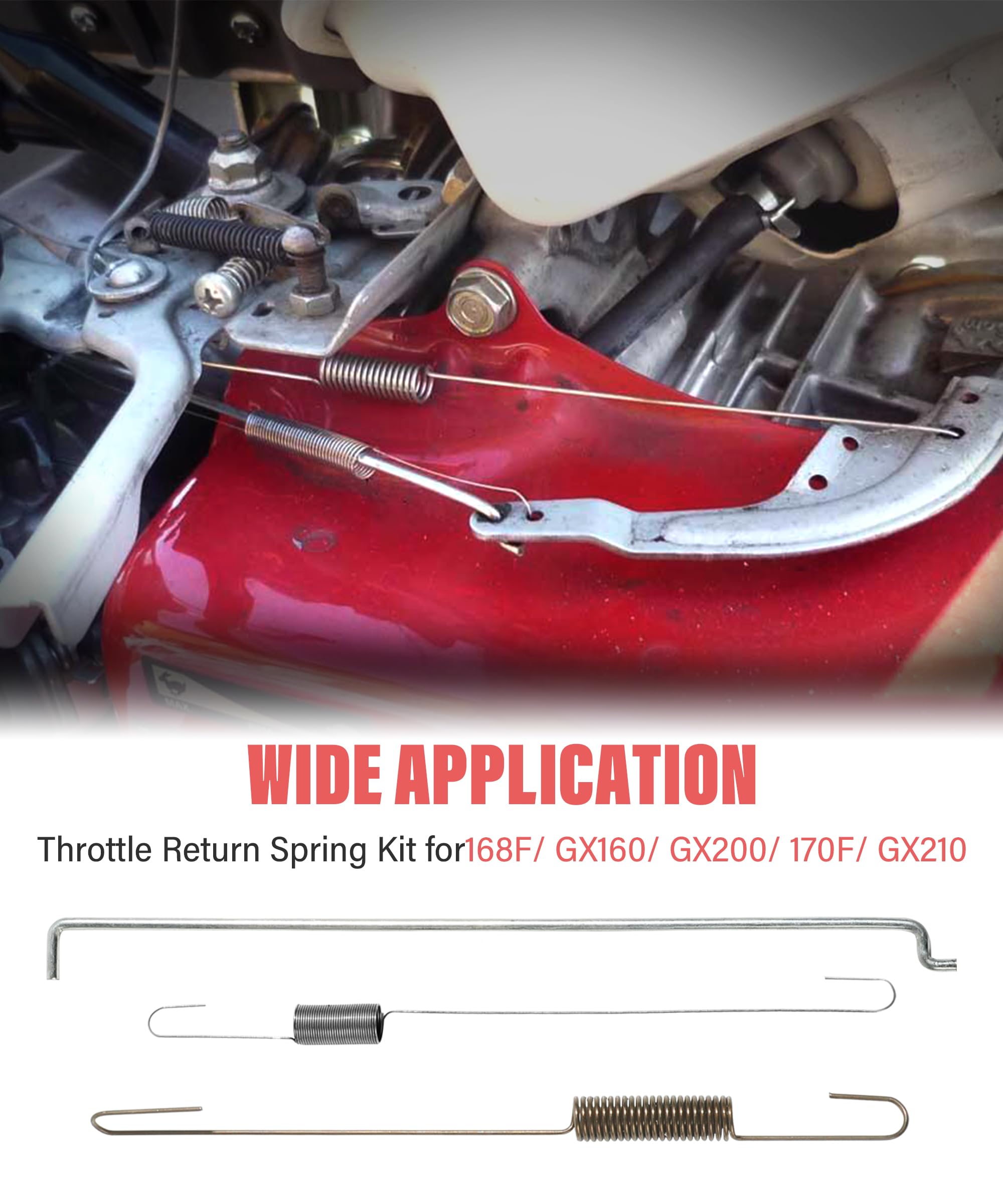 Snapklik.com : Zlirfy 18pcs Throttle Return Spring Linkage Kit,Governor ...