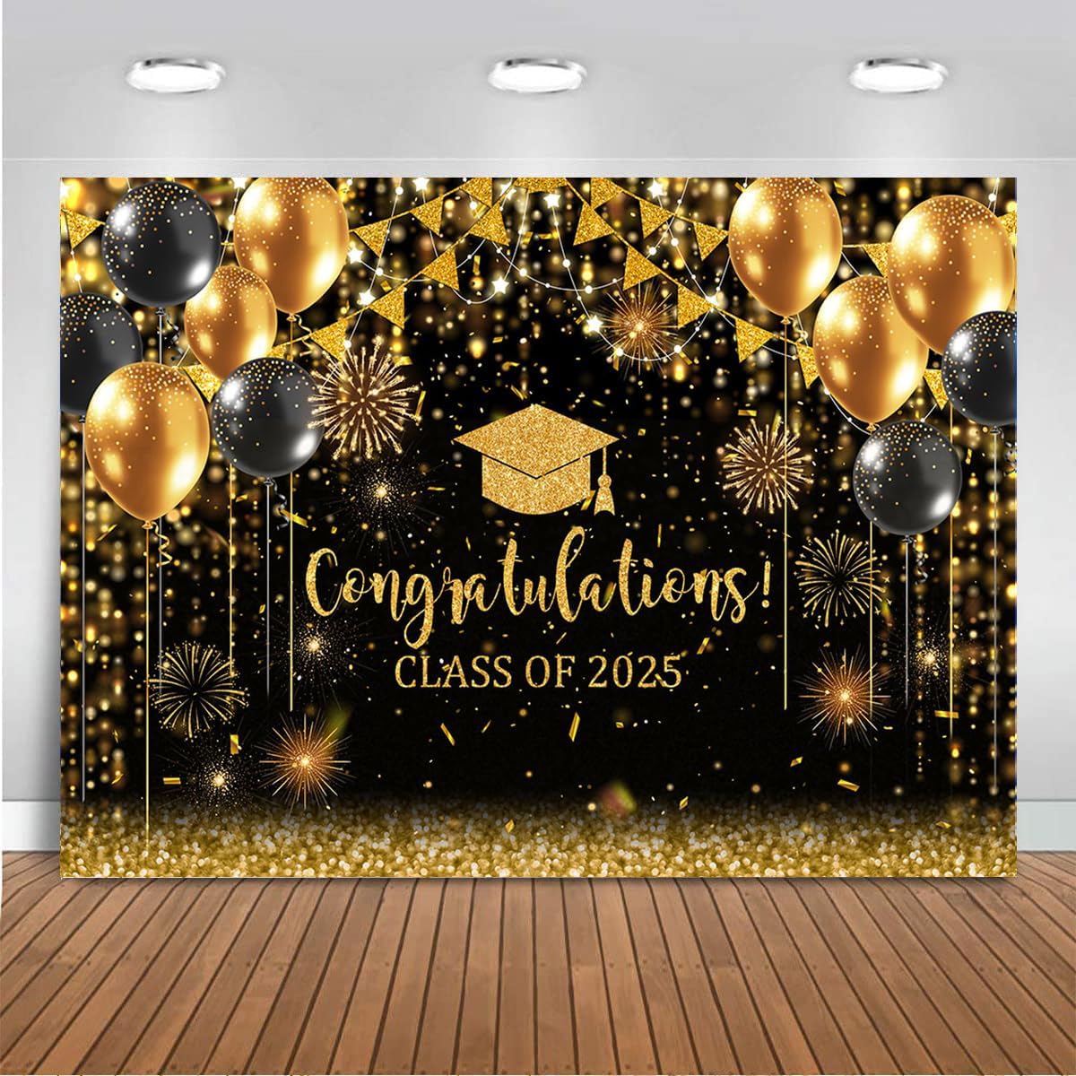 Amazon.com : MAYSSKQ Graduation Party Backdrop Congrats Grad Photo ...