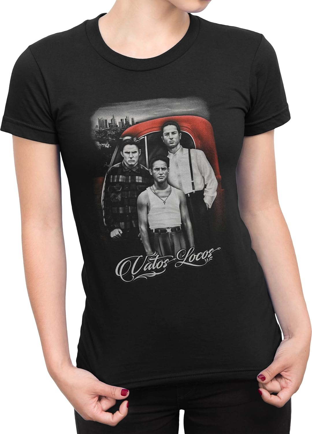 Amazon.com: ShirtBANC Vatos Locos Womens Famous Chicanos Shirt Blood in ...