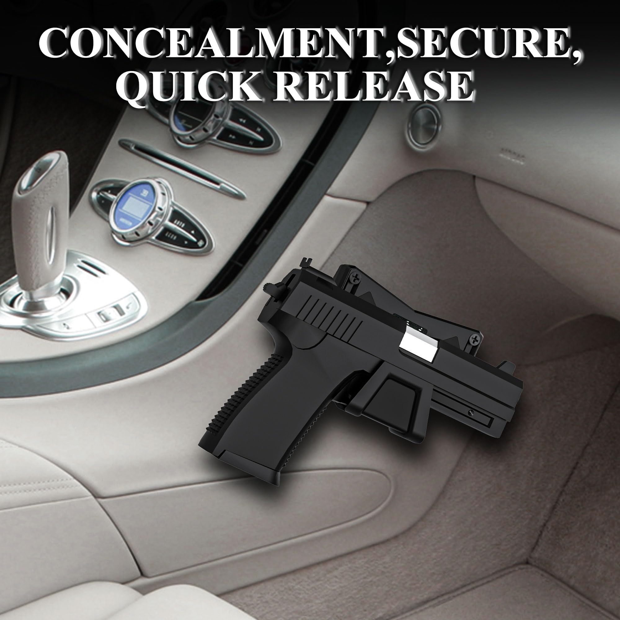 Snapklik.com : 1 Pack Magnetic Gun Mount - Magnetic Car Holster