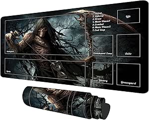Amazon.com: TCG Playmat with Zones Zombie Game Play Mat Table Pad ...