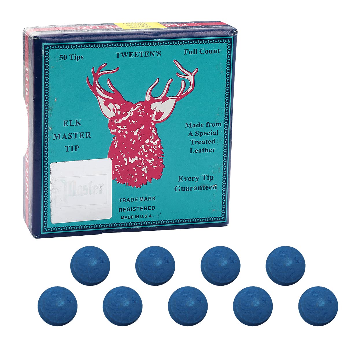 Jagowa 50PCS Cue Tips Pool Billiard Replacement Tips Snooker Leather ...