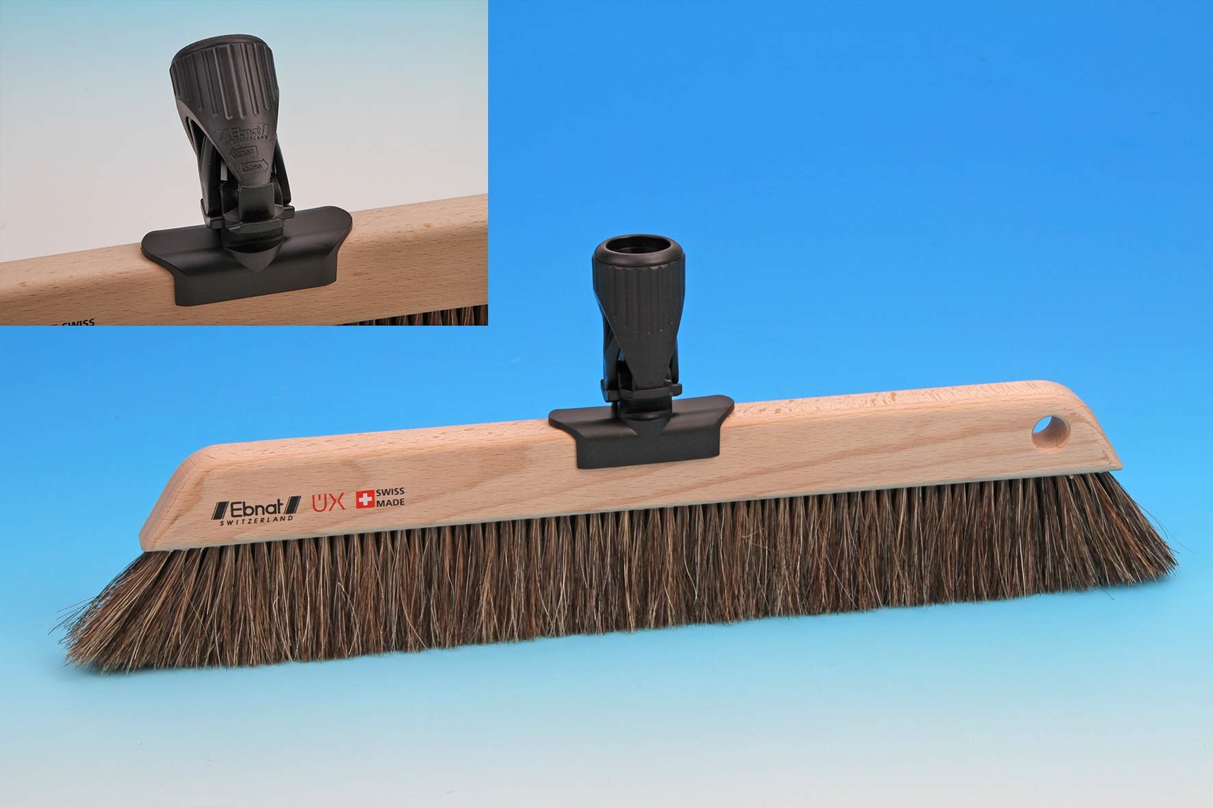 Amazon.com: Swiss UX Horse Hair Broom 32 cm with Handle by Nessentials ...