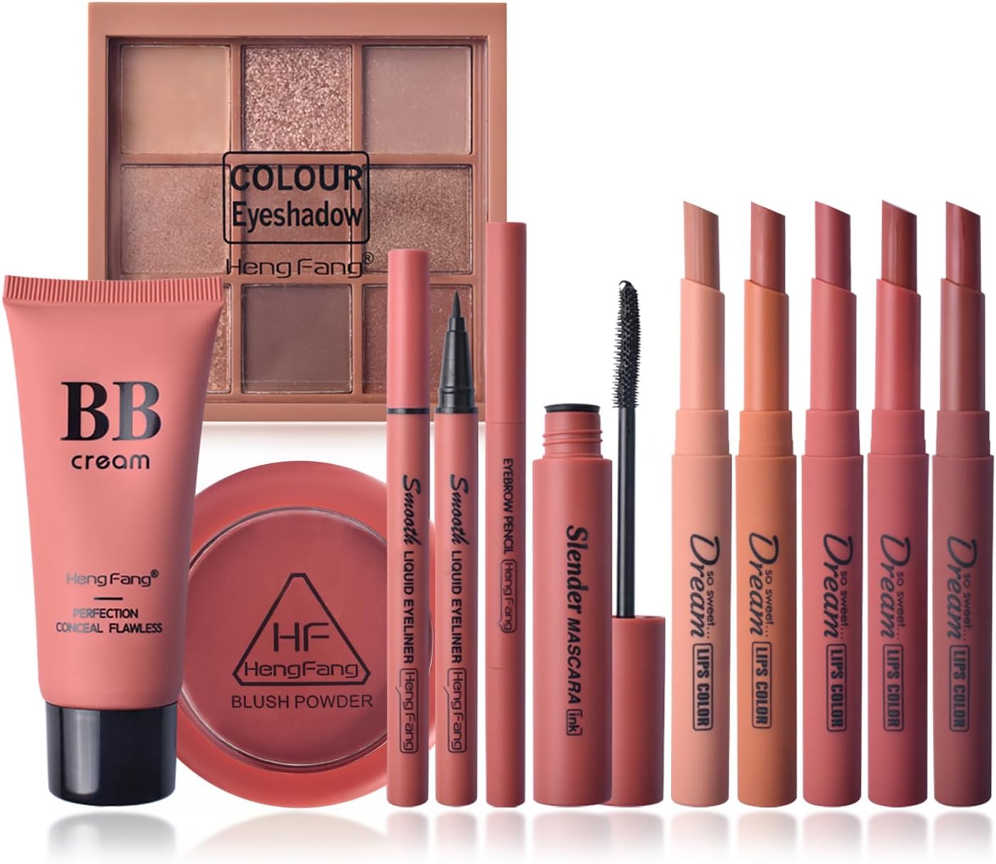 Amazon.com : LAMUSELAND All in One Makeup Kit, 11-Piece Women Complete ...