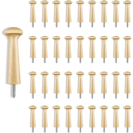 Amazon.com: Jetec Wooden Shaker Peg Wood Screw-on Shaker Pegs 2.9 Inch ...