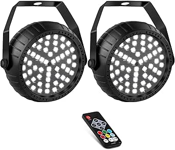 Amazon.com: Stage Strobe Lights 2 Pack - 54 LEDs RGBW Stage Strobe ...