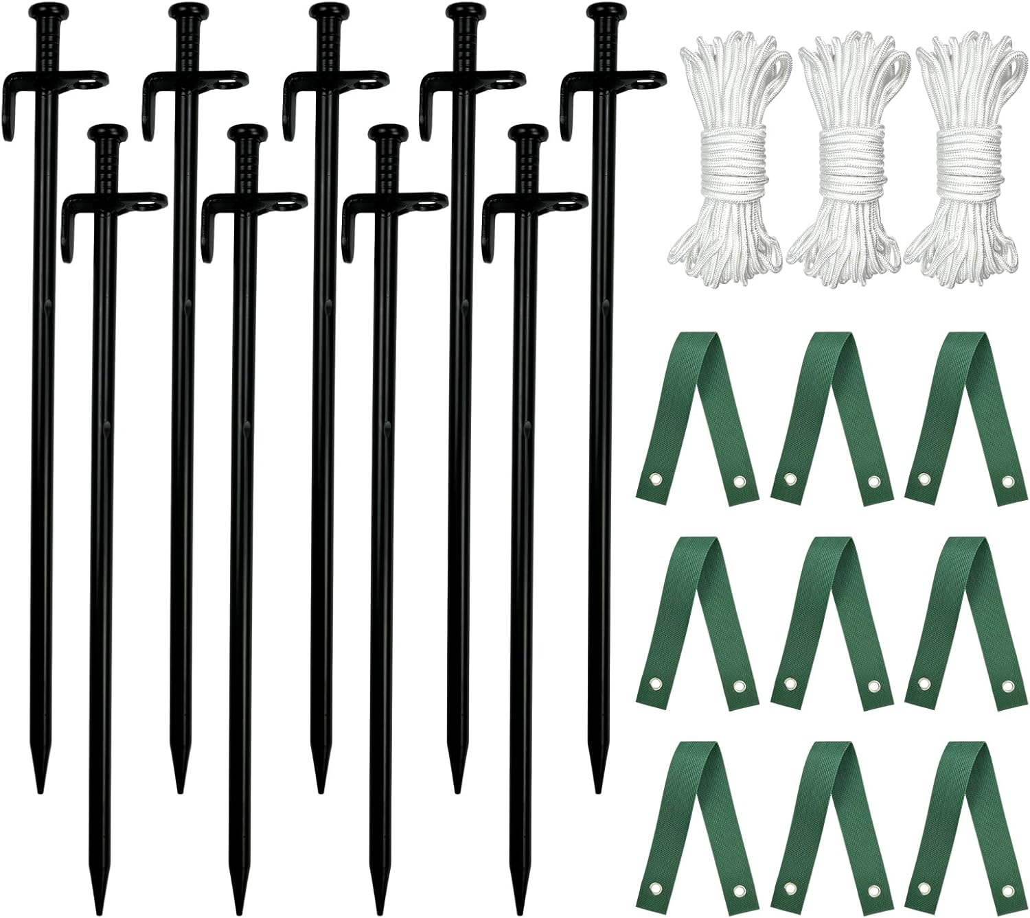 Amazon.com : 27 PCS Heavy Duty Steel Tree Stake Kit, Tree Support ...
