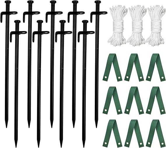 Amazon.com : 27 PCS Heavy Duty Steel Tree Stake Kit, Tree Support ...