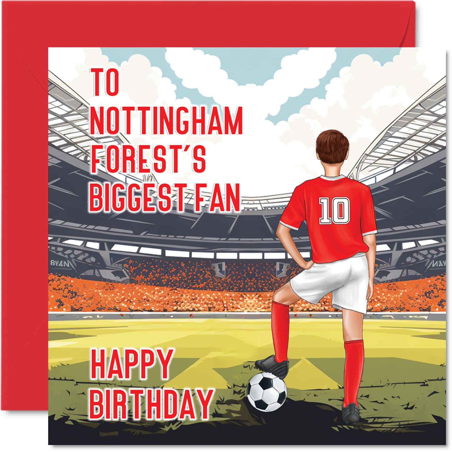 Football Birthday Card for Forest Fans - Biggest Fan - Fun Happy ...