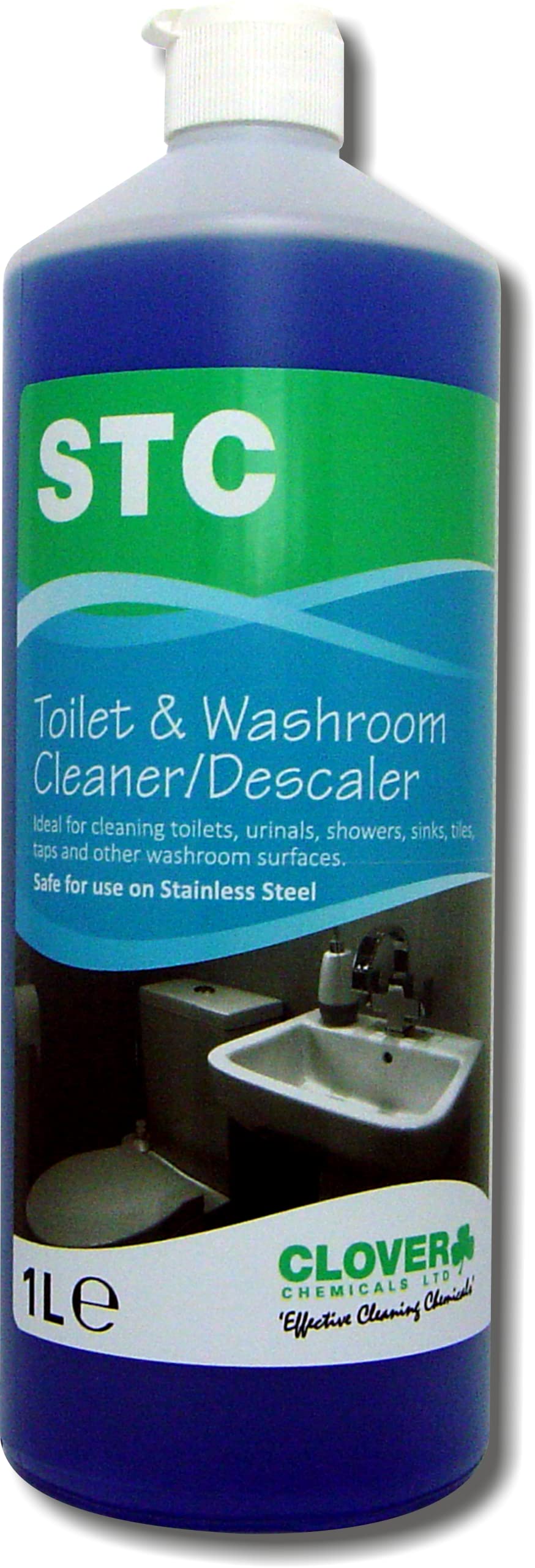 Clover Chemicals STC Acidic Toilet & Washroom Cleaner (510) 12 x 1 Ltr ...