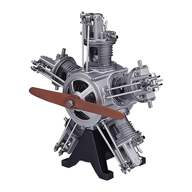 Amazon.com: TOYGA Mini Engine Kit for Adults 1:6 5-Cylinder Radial ...
