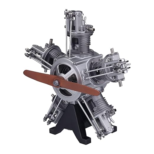 Amazon.com: TOYGA Mini Engine Kit for Adults 1:6 5-Cylinder Radial ...