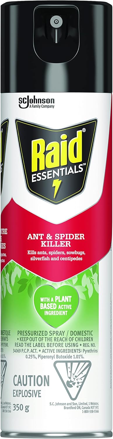 Raid Essentials Ant And Spider Killer, Kills Listed Bugs On Contact ...