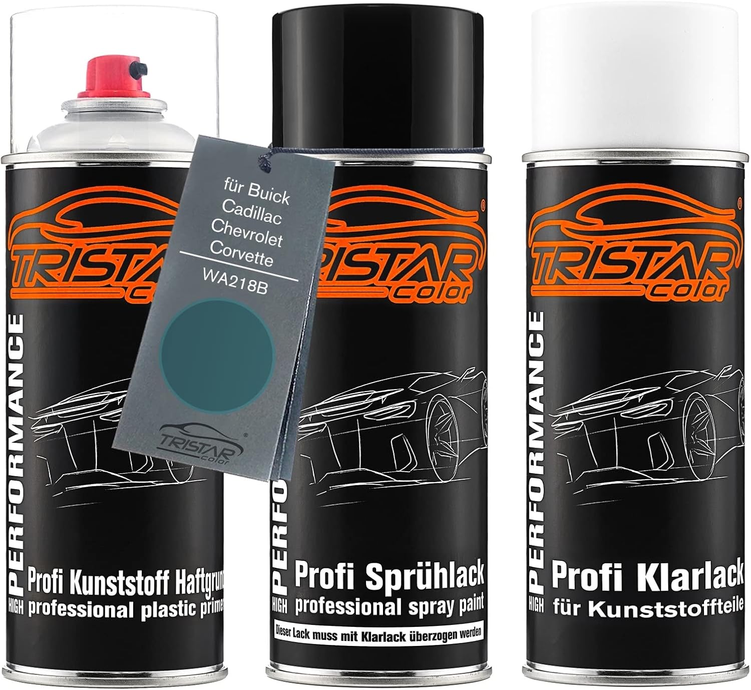 Autolak Spray Set voor Buick/Cadillac/Chevrolet/Corvette WA218B Misty ...