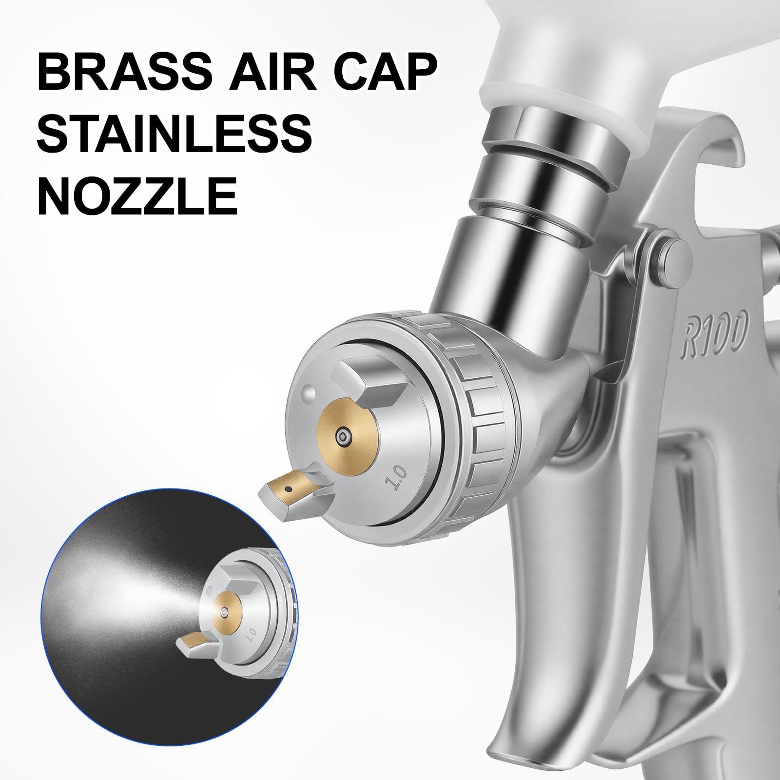 Snapklik.com : TIANss Tools LVLP Mini Spray Gun-R100,Professional Touch ...