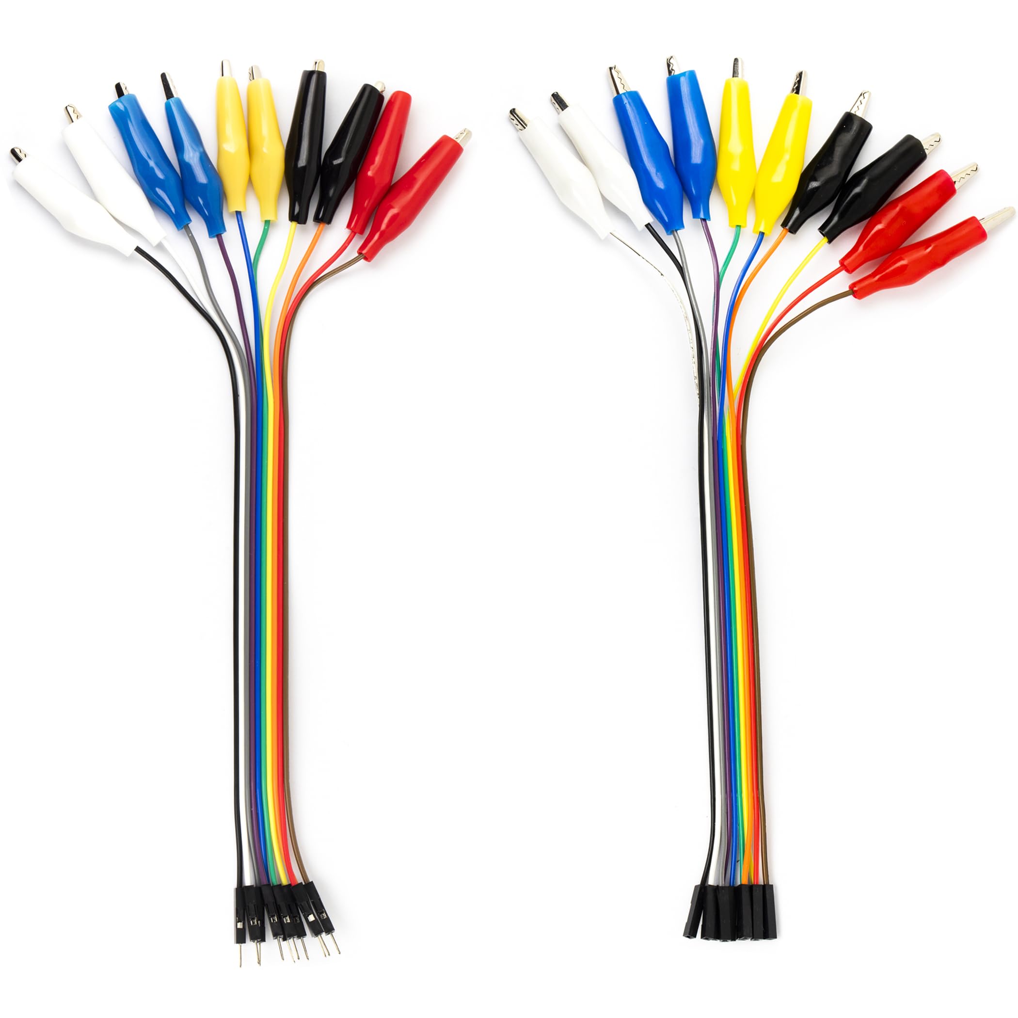 Snapklik.com : Risingsaplings Breadboard Alligator Clip To Dupont Wire ...