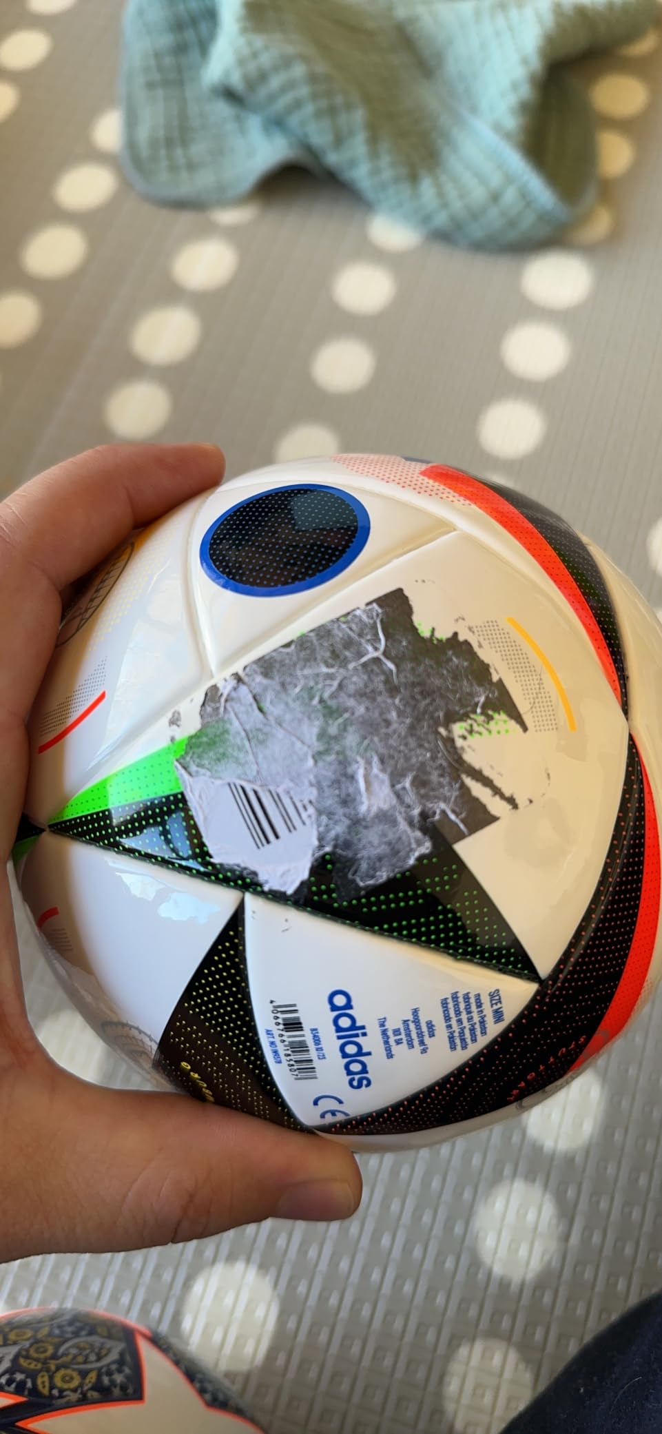 Amazon.com : adidas Unisex-Adult EURO24 Mini Soccer Ball, White/Black ...