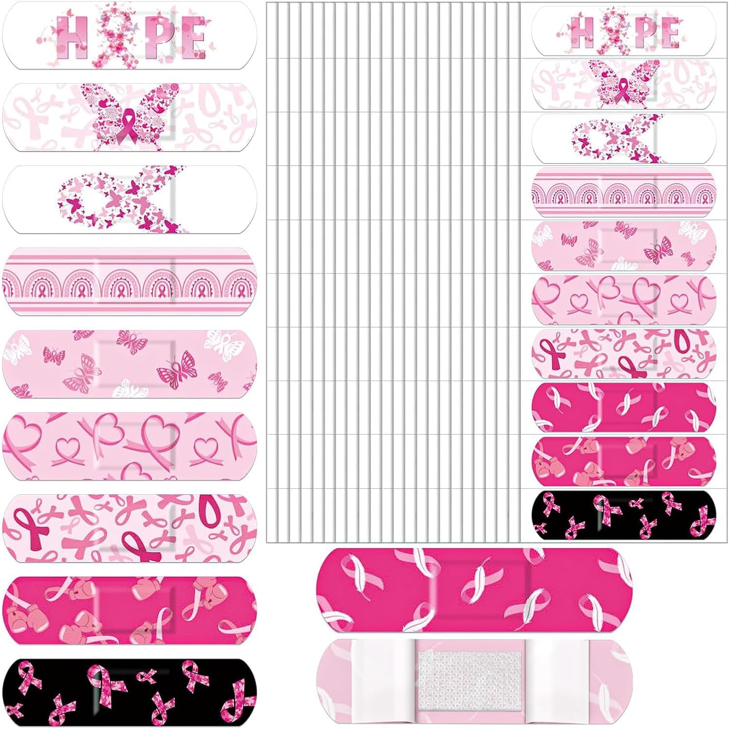 100Pcs Cartoon Bandages Flexible Adhesive Colorful Cute Bandages ...