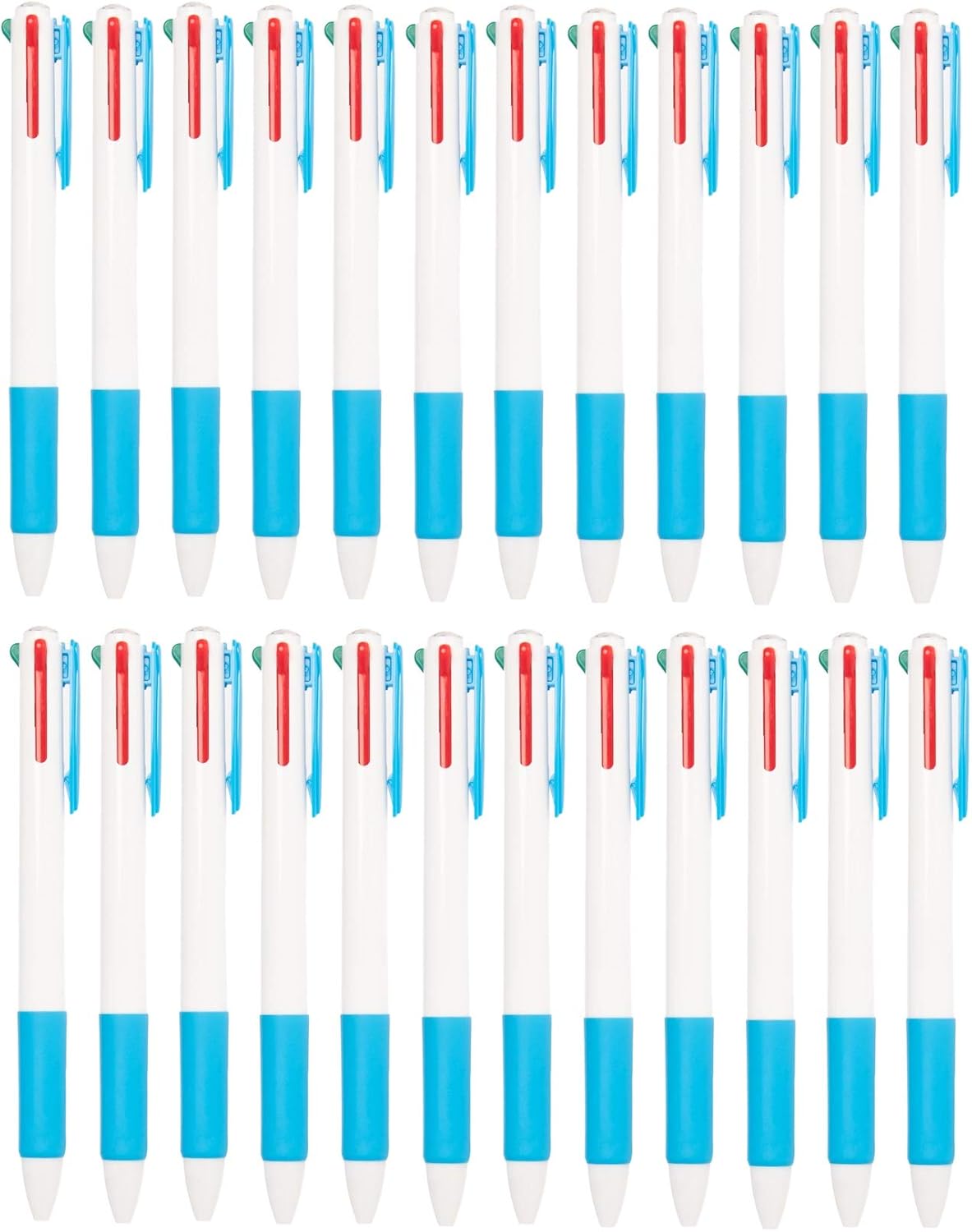 Amazon.com : Simply Genius Bulk 4-Color Retractable Ballpoint Pens - 24 ...