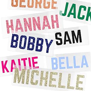 Custom HTV Name Transfer Personalised Iron On Vinyl Letters – Heat ...