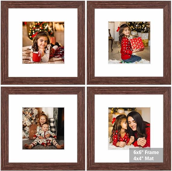 Amazon.com - Gaevuian 6x6 picture frame Distressed Farmhouse Wood ...