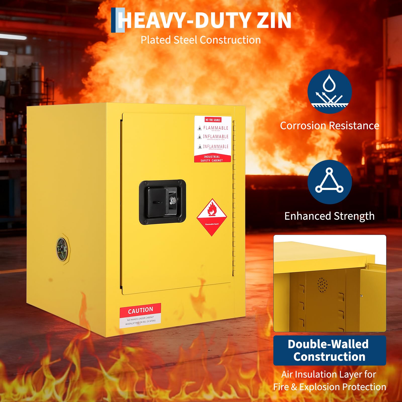 Snapklik.com : Hazardous Storage Flammable Cabinets, Fire Resistant ...