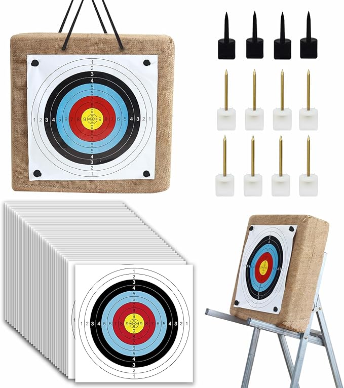 Amazon.com : SOPOGER Archery Target Block & Papers - 20 inch Bow and ...