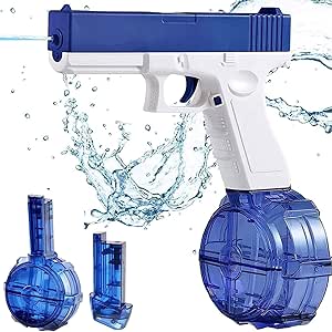 Electric Water Gun, Automatic Watergun Water Pistol Aqua Blaster, Long ...