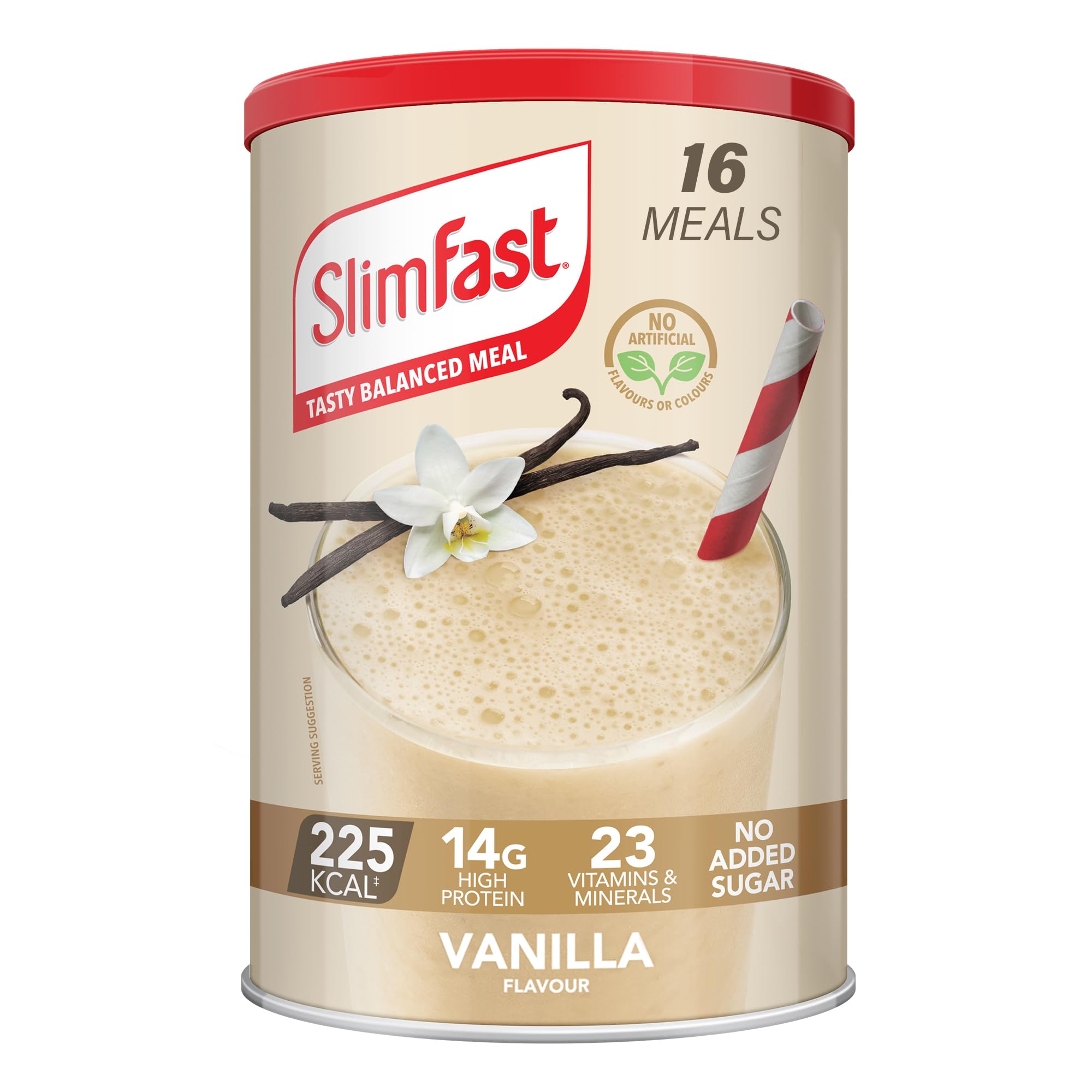 SlimFast Vanilla Flavour, 16 Servings, 584 g : Amazon.co.uk: Health ...
