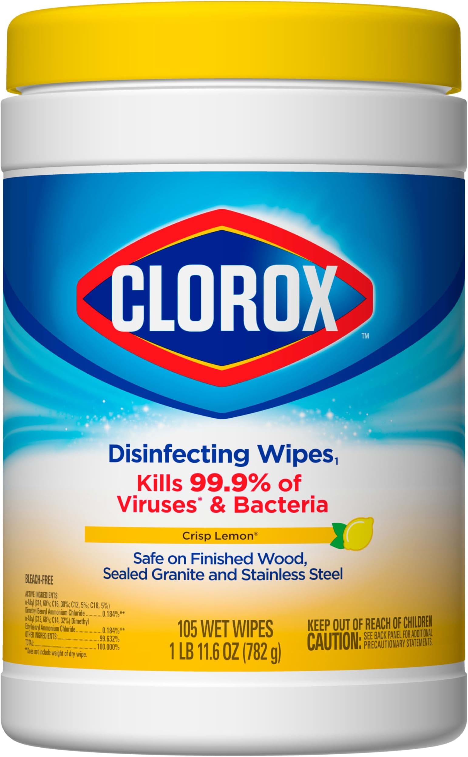 Amazon.com: Clorox Disinfecting Wipes, Bleach Free Cleaning Wipes ...