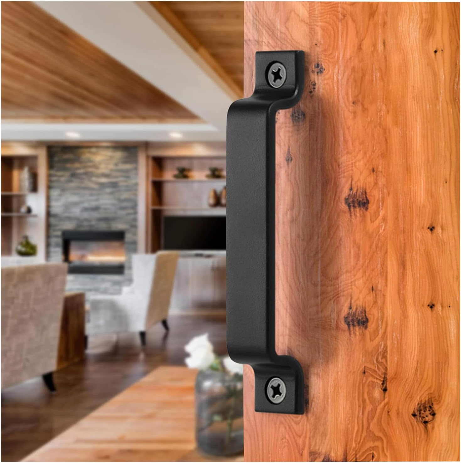 Amazon.com: Tibres - Barn Door Handle and Pull - Recessed Door Handle ...
