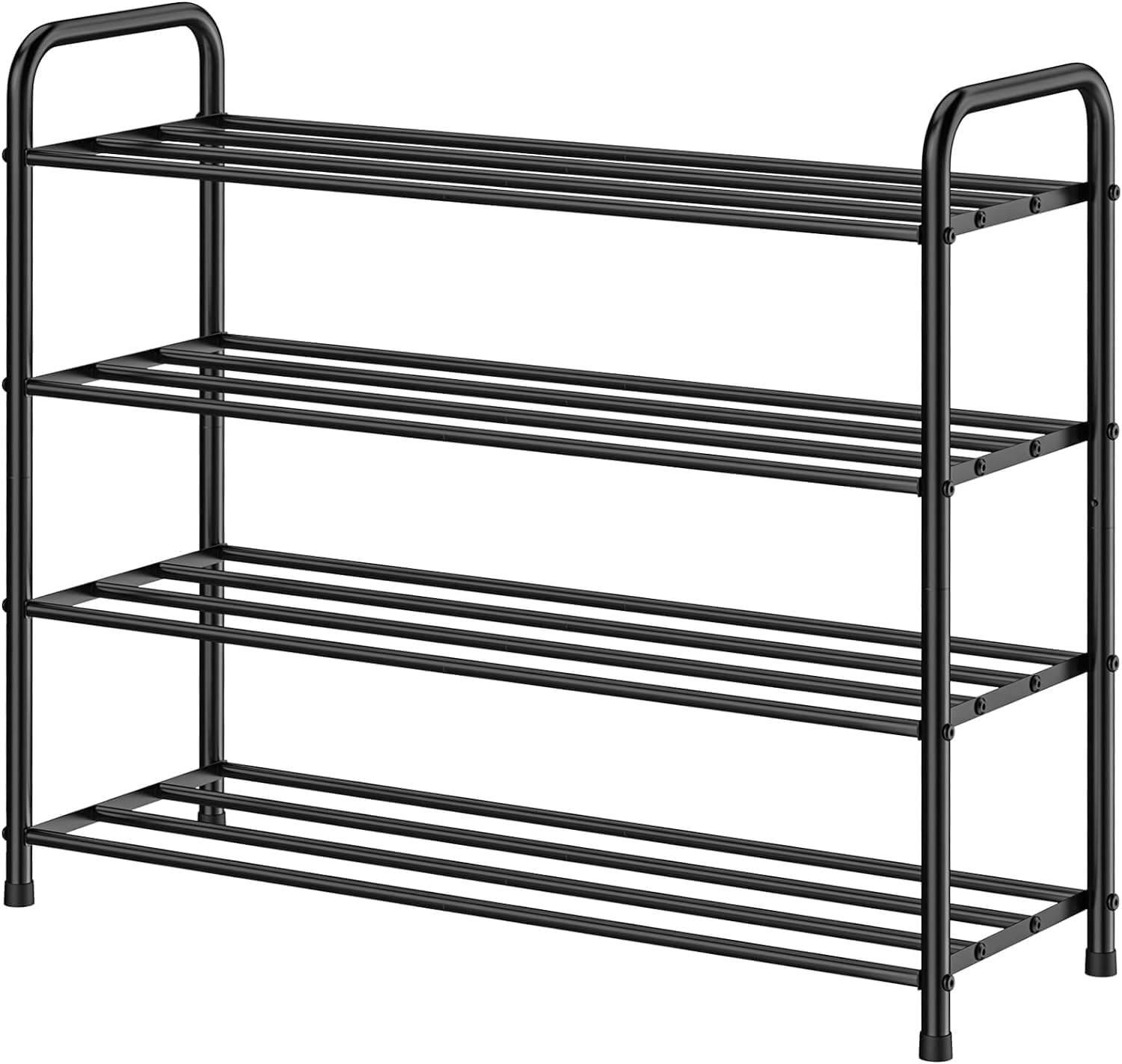 Amazon.com: FANHAO 4-Tier Shoe Rack, 100% Stainless Steel Shoe Shelf ...