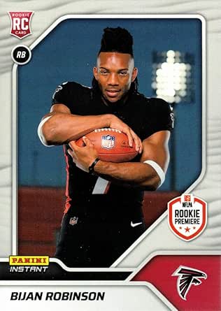 Amazon.com: 2023 Panini Instant Football #4 Bijan Robinson Rookie Card ...