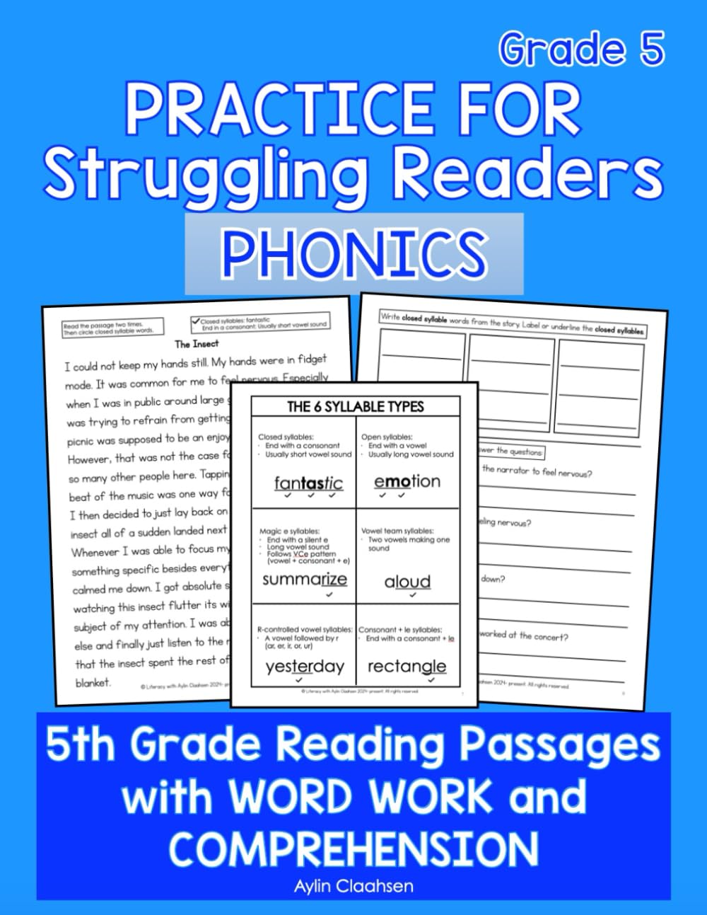 Amazon.com: Phonics Practice for Struggling Readers 5th Grade Workbook ...