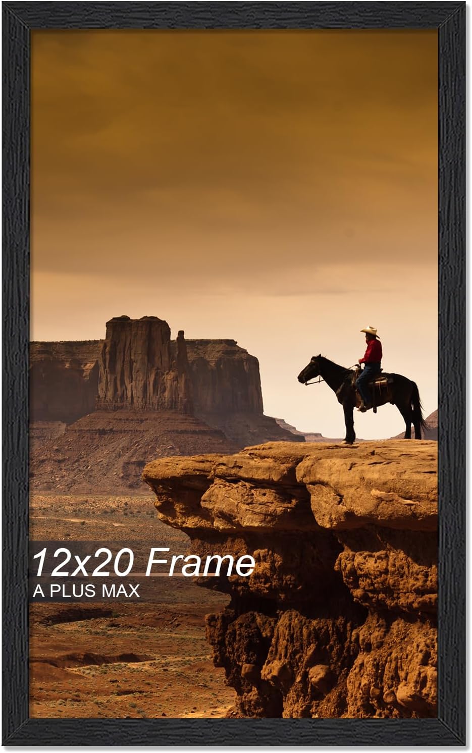 Amazon.com - A PLUS MAX 12x20 Picture Frame, Black Engineered Wood ...