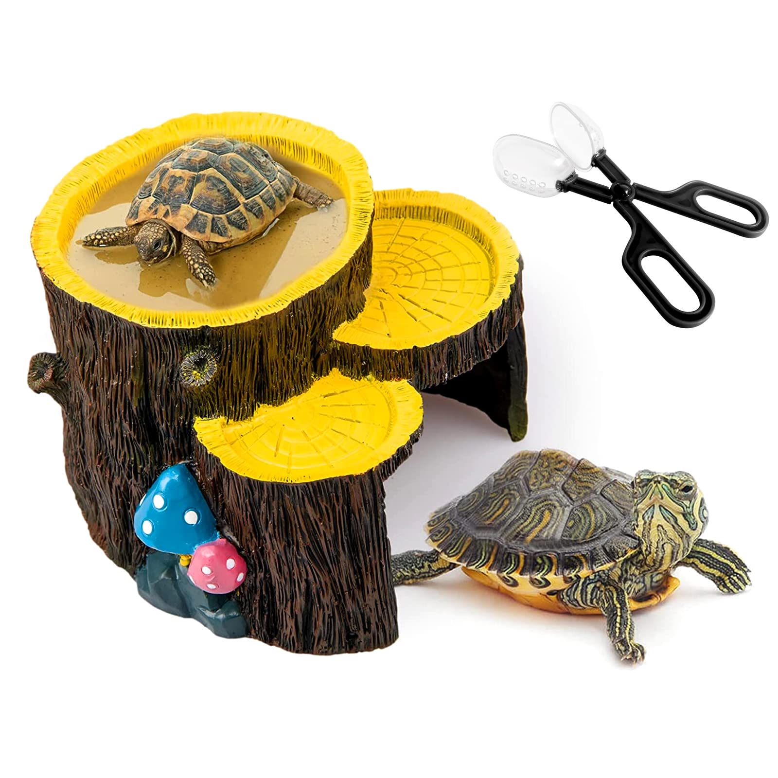 Cozy Aquarium Terrarium Hide Reptile Rock Cave Resin Hideout - Natural ...
