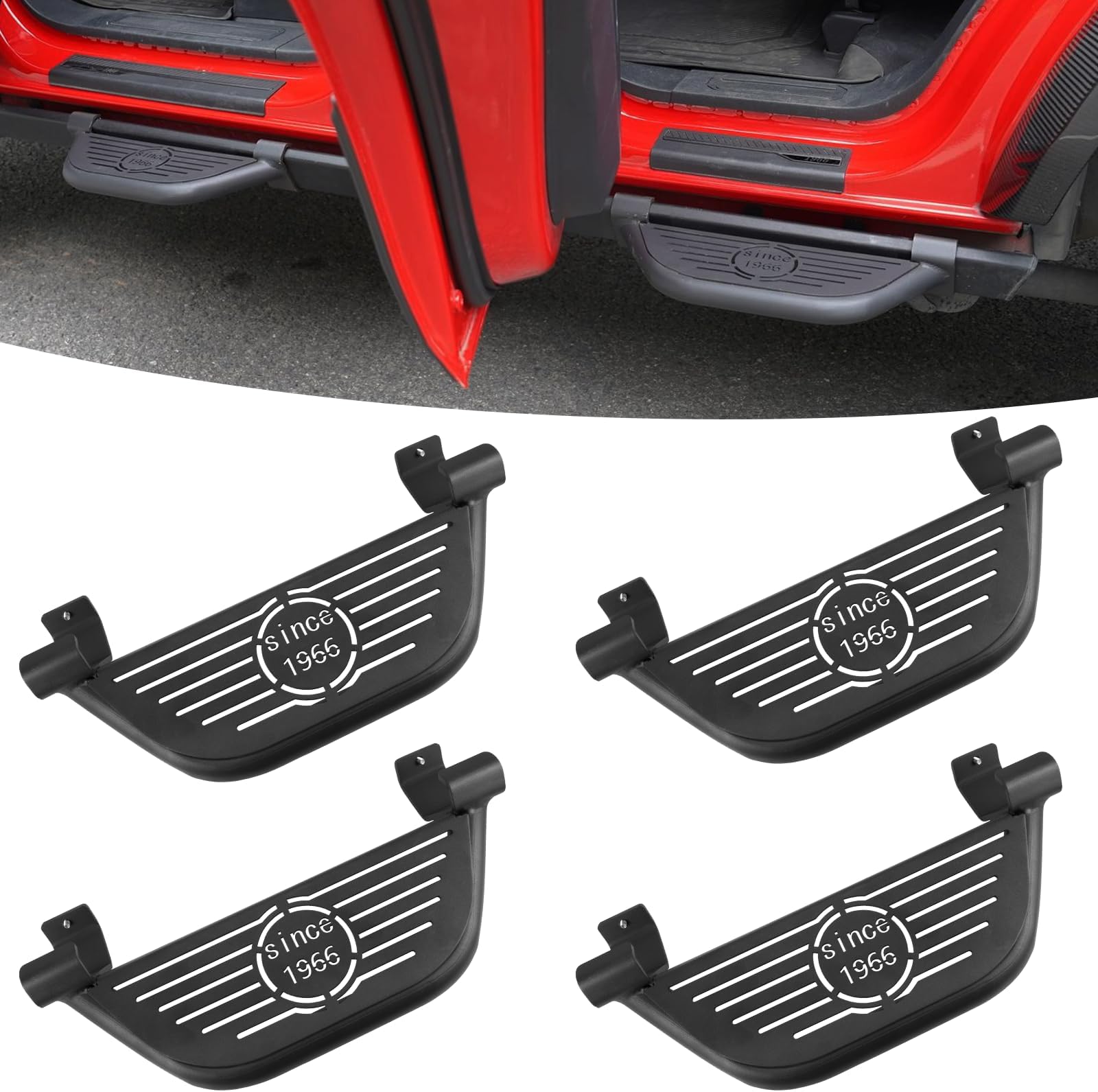 Amazon.com: Side Steps fits 2021-2024 Ford Bronco 4-Door with OEM Rock ...