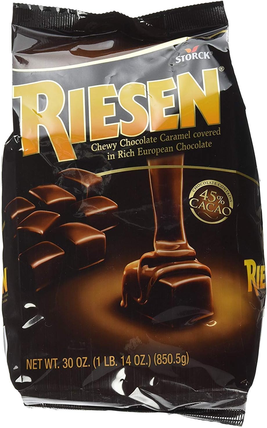 Amazon.com: RIESEN Chewy Dark Chocolate Caramel Candy, 30 Ounce Bags ...