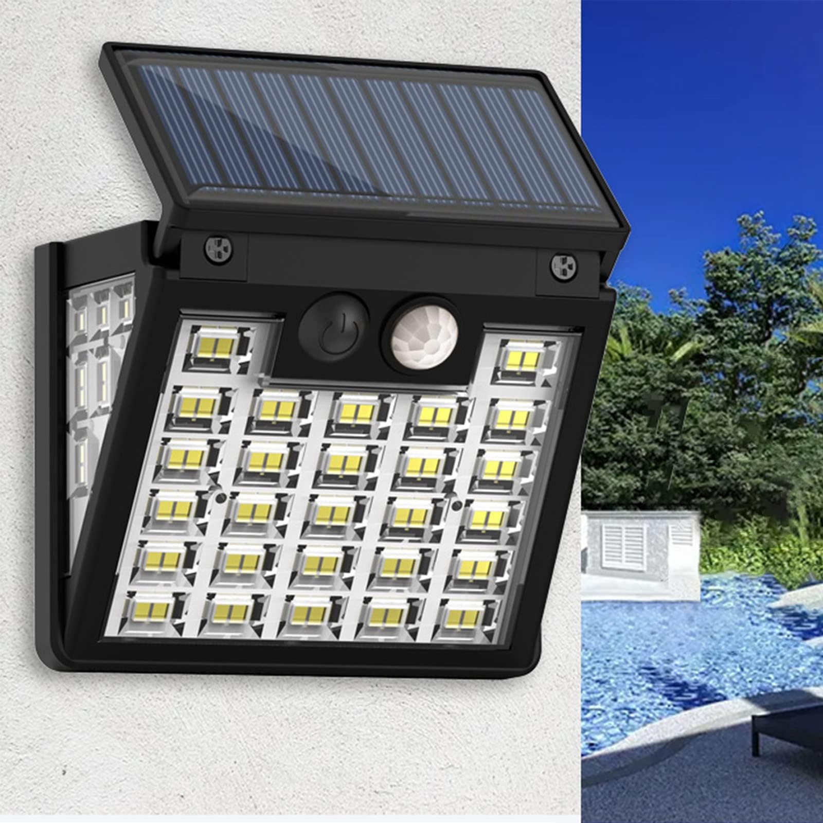 1PCS Solar Lights Outdoor, Waterproof Led Solar Lights for Stairs ...
