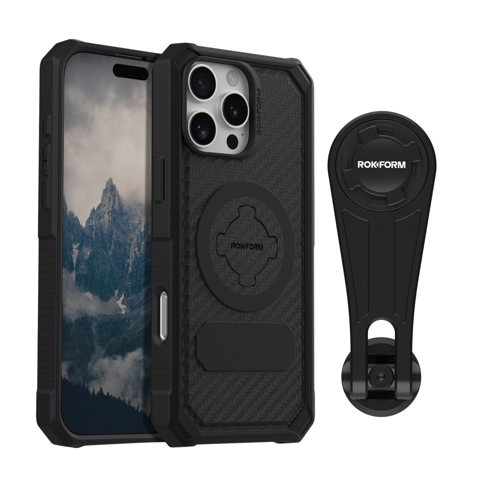 Amazon.com: Rokform iPhone 16 Pro Max Rugged Case + V4 Pro Series Bike ...