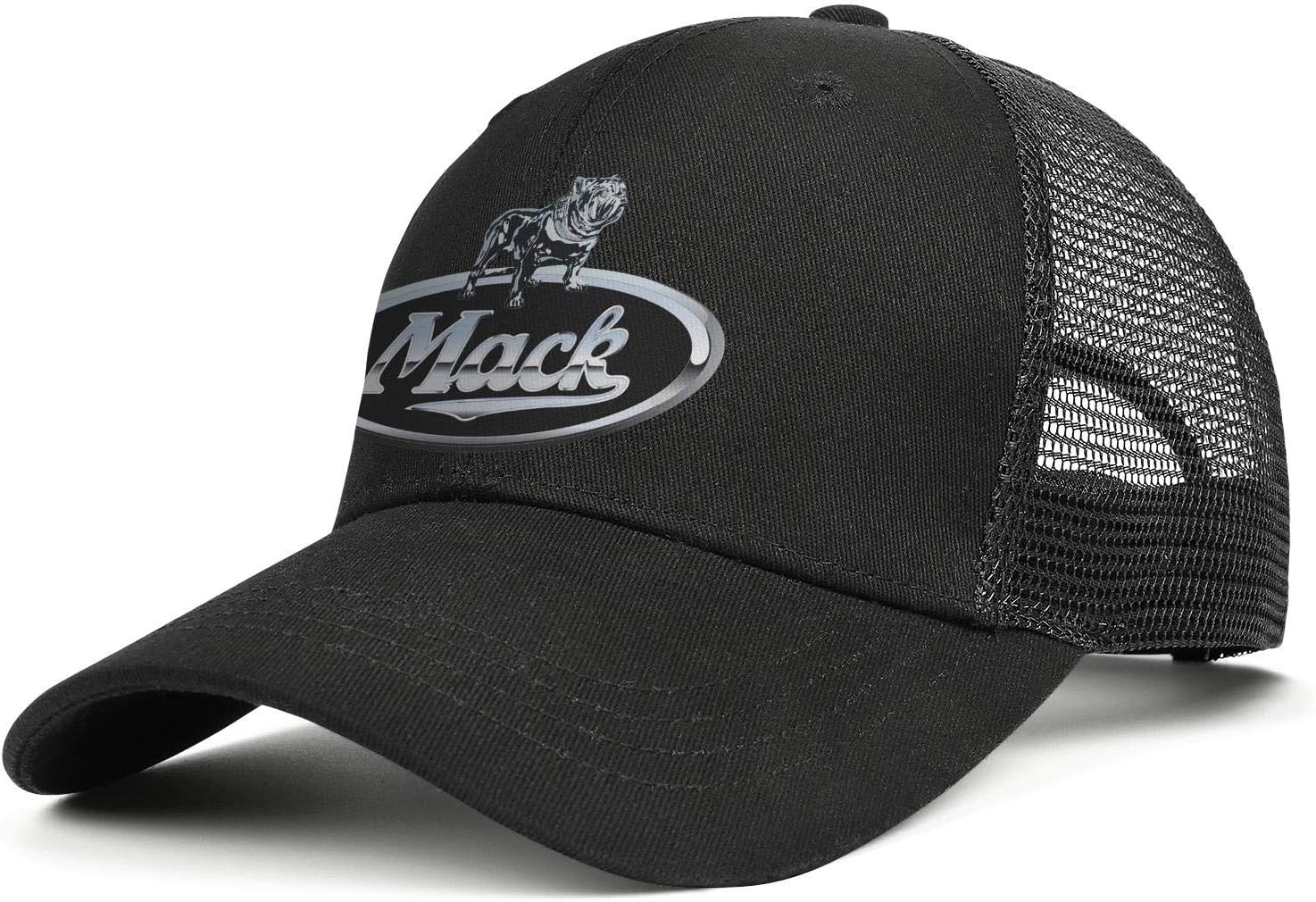 Amazon.com: Soft Mesh Back Black Trucker Cap Mack-Trucks-Logo-Men Women ...