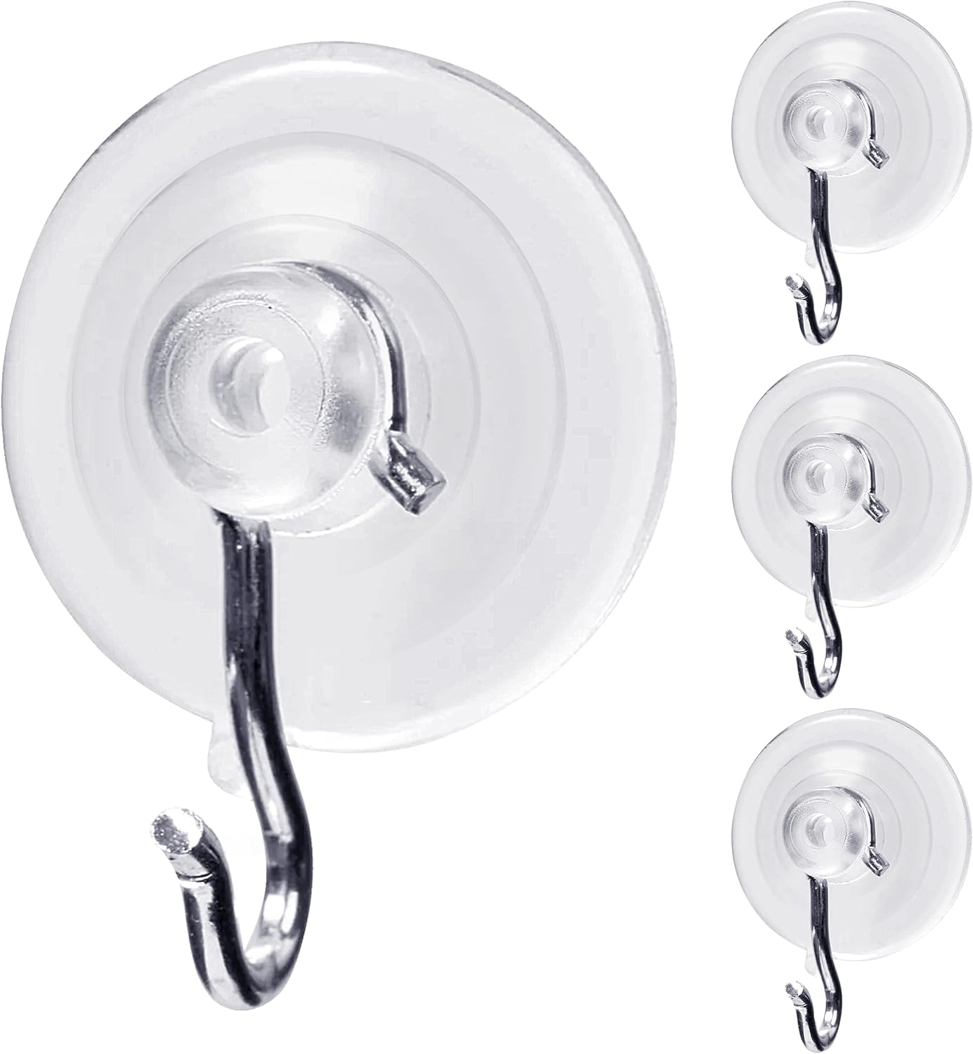 Amazon.com: Holiday Joy Large Suction Cup Hooks for Shower & Windows ...