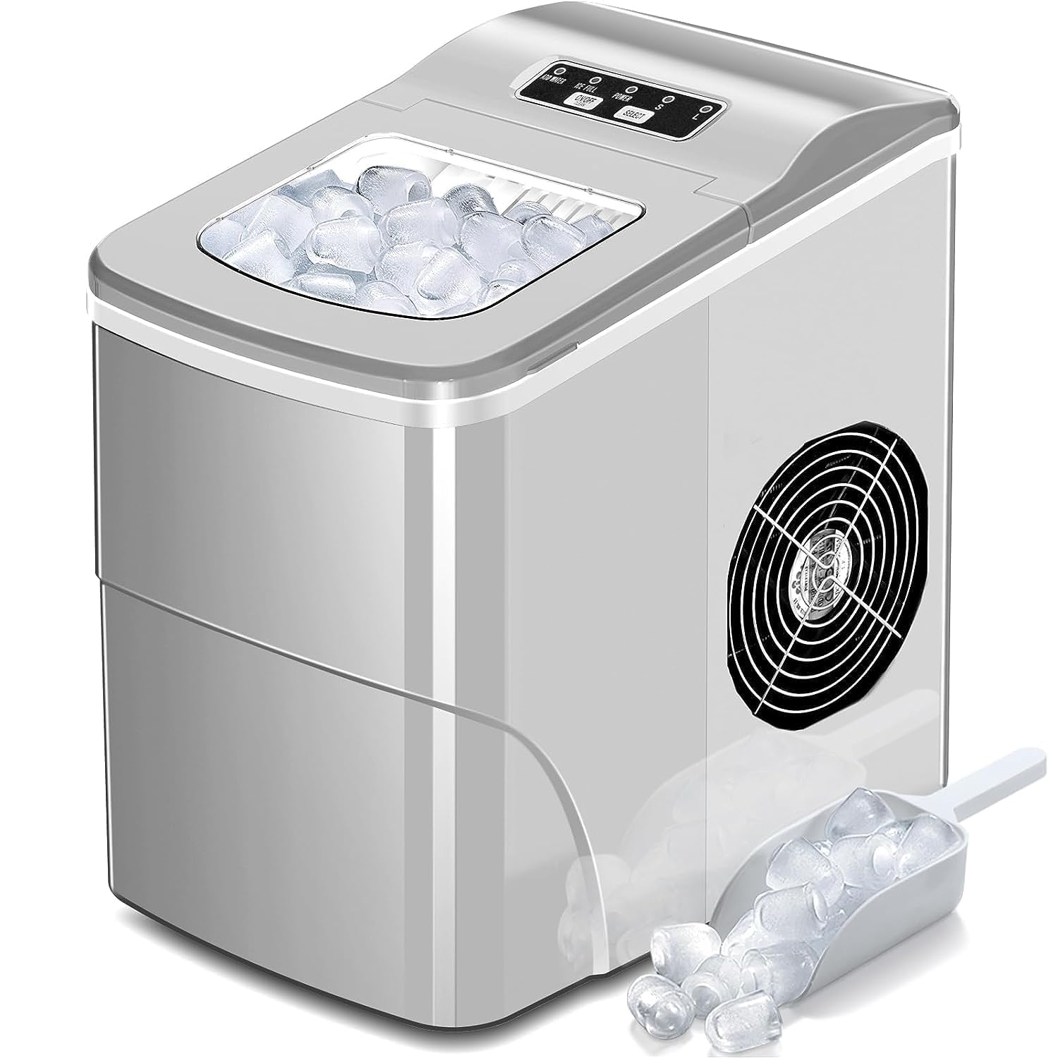 YOPOWER 2.2L Ice Maker Machine Countertop, Portable Ice Machine for ...