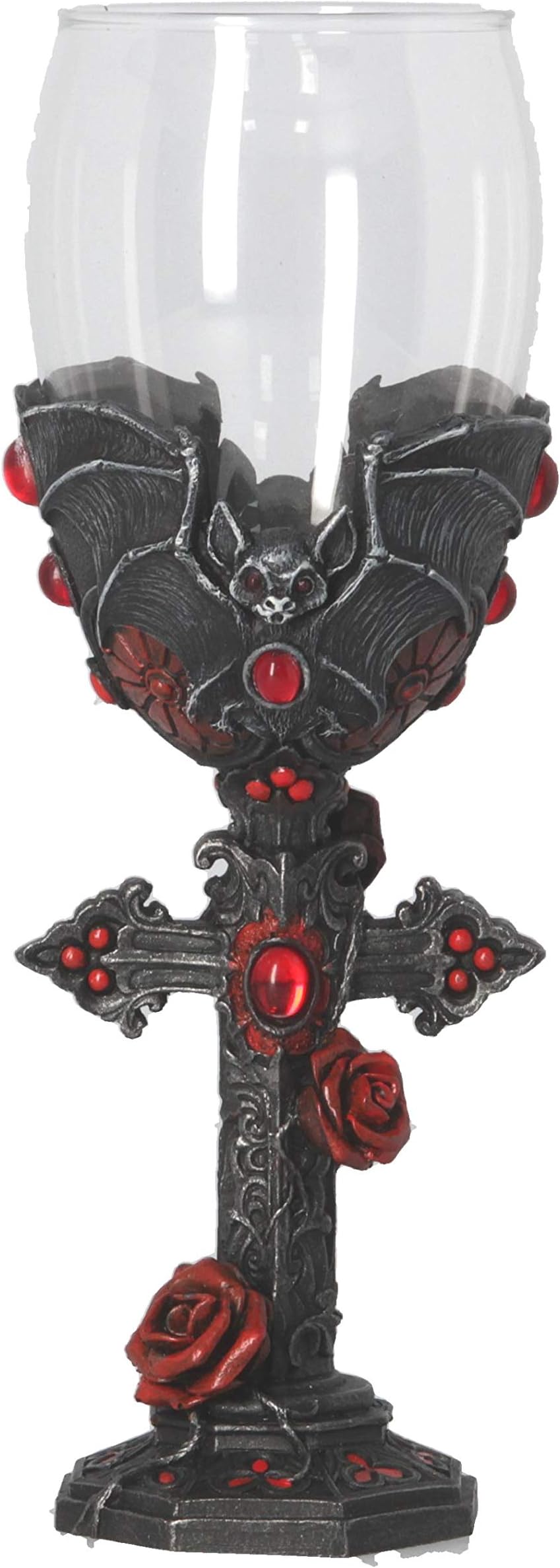 Nemesis Now B4725P9 Edgar's Raven Goblet 18cm, Resin w. Stainless Steel ...