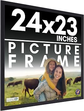 Amazon.com - 24x23 Frame Black Picture Frame - Complete Modern Photo ...