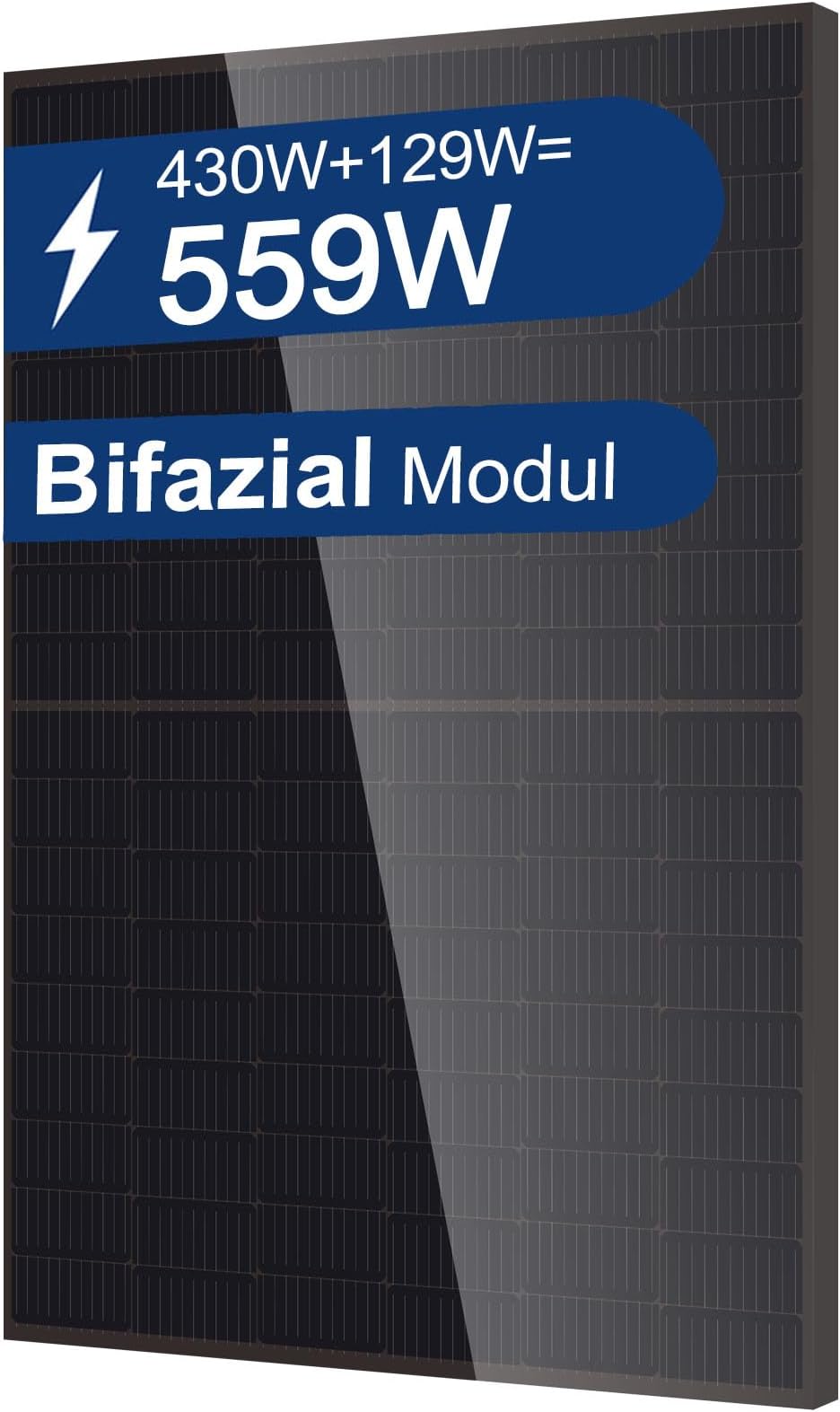 BENY Solarpanel 1x430W Solarmodul Photovoltaik Panel Full Black ...