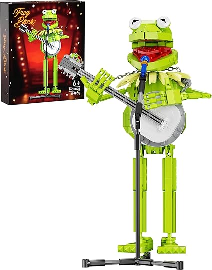 Amazon.com: The Muppets Show Building Set, Frog Model Toys, Action ...