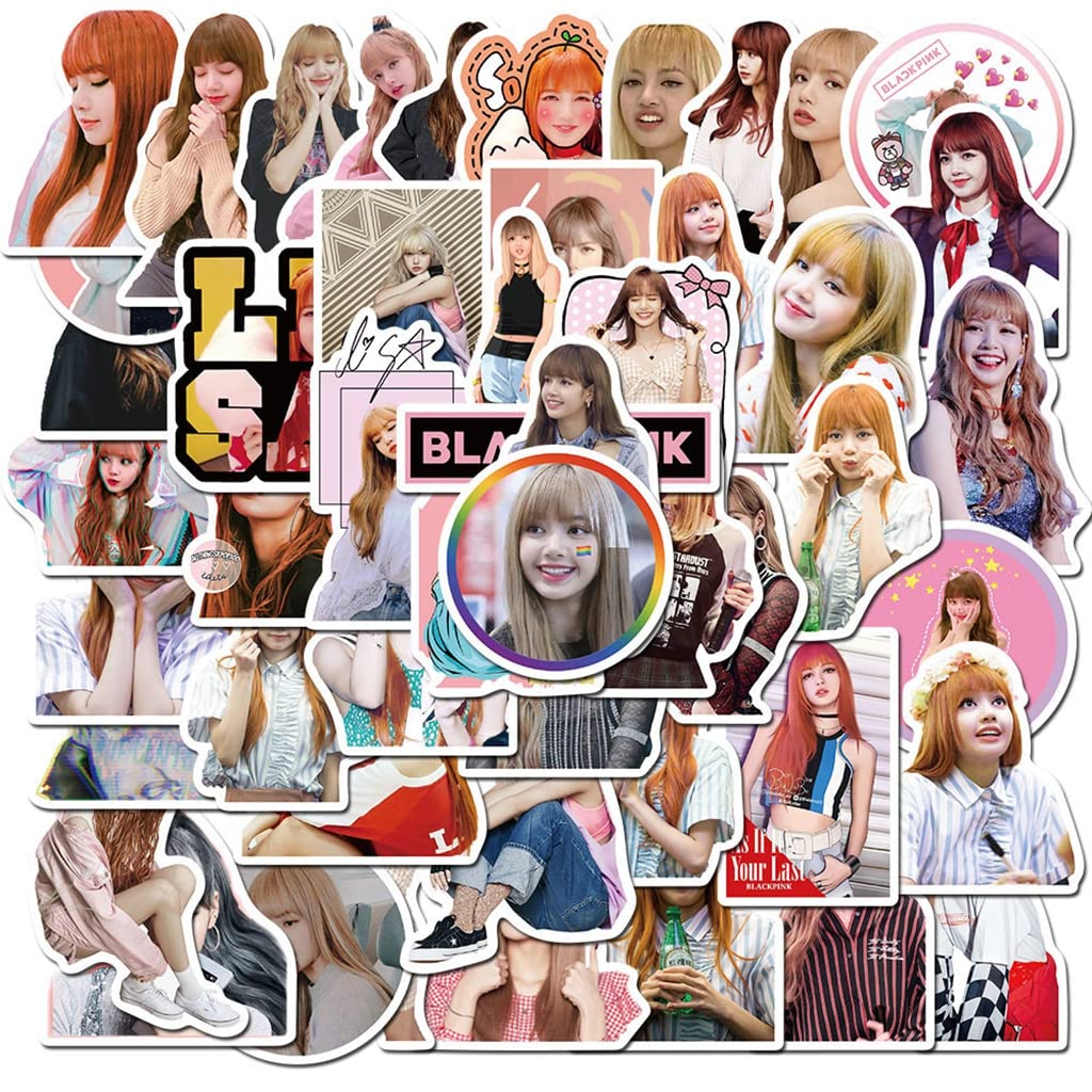 HASTHIP® 50 Sheet BLACKPINK Member Lisa Sticker Phone Case Sticker ...